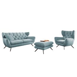 KAWOLA SITZGRUPPE CHARME Hellblau Cord