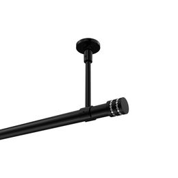 GARDINENSTANGE Sonette Estana 320 cm (geteilt in 2 x 160 cm), 1-l&auml;ufig, 20 mm &Oslash; Schwarz