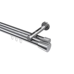 GARDINENSTANGE INNENLAUF Siteno Sitra 200 cm, 2-l&auml;ufig, 20 mm &Oslash; Chrom