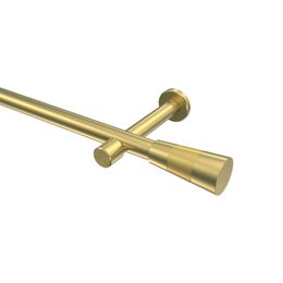 GARDINENSTANGE Prestige Tanara 260 cm (geteilt in 2 x 130 cm), 1-l&auml;ufig (ohne Ringe), 20 mm &Oslash; Messing-Optik