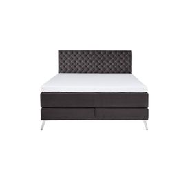 KAWOLA BOXSPRINGBETT SINDAR Anthrazit Webstoff