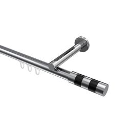 GARDINENSTANGE INNENLAUF Siteno Mavell 420 cm (geteilt in 3 x 140 cm), 1-l&auml;ufig, 20 mm &Oslash; Chrom