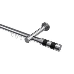 GARDINENSTANGE INNENLAUF Prestige Mavell 600 cm (geteilt in 3 x 200 cm), 1-l&auml;ufig, 20 mm &Oslash; Chrom