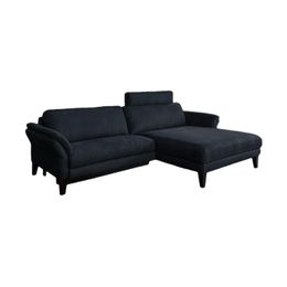 KAWOLA ECKSOFA MALTA Schwarz Webstoff