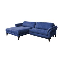 KAWOLA ECKSOFA MIT MOTORISCHER RELAXFUNKTION MALTA Blau Webstoff Relaxfunktion