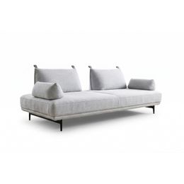 KAWOLA SCHLAFSOFA CANE Grau Webstoff