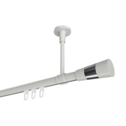 GARDINENSTANGE INNENLAUF Sonette Tanara 400 cm (geteilt in 2 x 200 cm), 1-l&auml;ufig, 20 mm &Oslash; Wei&szlig;