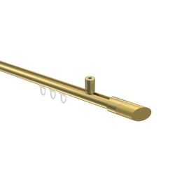 GARDINENSTANGE INNENLAUF Sonius Verano 120 cm, 1-l&auml;ufig, 20 mm &Oslash; Messing-Optik