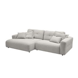 KAWOLA ECKSOFA MIKA Hellgrau Cord