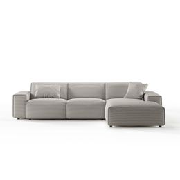 KAWOLA ECKSOFA RANI Steingrau Cord