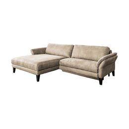KAWOLA ECKSOFA MIT MOTORISCHER RELAXFUNKTION MALTA Beige Webstoff Relaxfunktion