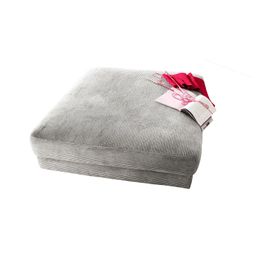 KAWOLA BIG HOCKER MADELINE Hellgrau Cord