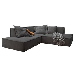 KAWOLA ECKSOFA SAMU Anthrazit Webstoff
