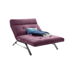 KAWOLA LIEGE MIT MOTORISCHER RELAXFUNKTION AMERIVA Violett Velvet Relaxfunktion