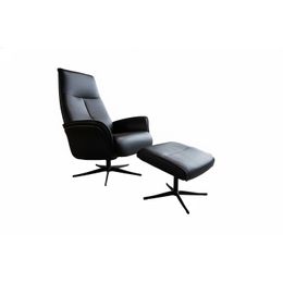 KAWOLA RELAXSESSEL JOSIANE Schwarz Leder Relaxfunktion