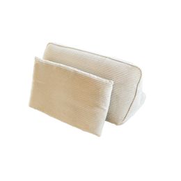 KAWOLA R&Uuml;CKENKISSEN WIOLO SOFT Cremewei&szlig; Cord