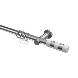 GARDINENSTANGE Platon Mavell 280 cm (geteilt in 2 x 140 cm), 1-l&auml;ufig, 20 mm &Oslash; Chrom
