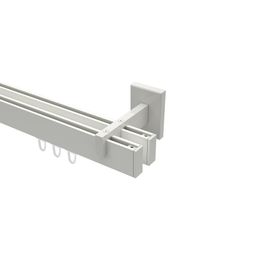 GARDINENSTANGE INNENLAUF Smartline Paxo 320 cm (geteilt in 2 x 160 cm), 2-l&auml;ufig, 14x35 mm Wei&szlig;