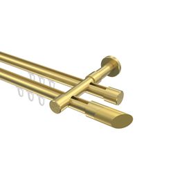 GARDINENSTANGE INNENLAUF Prestige Verano 120 cm, 2-l&auml;ufig, 20 mm &Oslash; Messing-Optik