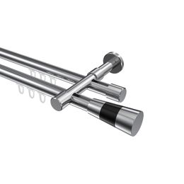 GARDINENSTANGE INNENLAUF Prestige Tanara 280 cm (geteilt in 2 x 140 cm), 2-l&auml;ufig, 20 mm &Oslash; Chrom