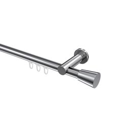 GARDINENSTANGE INNENLAUF Platon Sitra 240 cm (geteilt in 2 x 120 cm), 1-l&auml;ufig, 20 mm &Oslash; Chrom