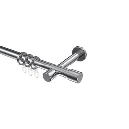 GARDINENSTANGE Prestige Santo 600 cm (geteilt in 3 x 200 cm), 1-l&auml;ufig, 20 mm &Oslash; Chrom
