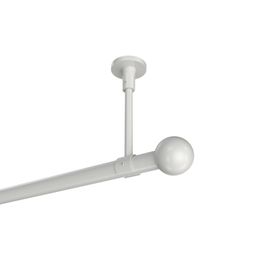 GARDINENSTANGE Sonette Luino 240 cm (geteilt in 2 x 120 cm), 1-l&auml;ufig, 20 mm &Oslash; Wei&szlig;