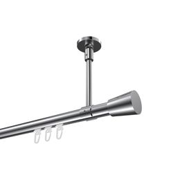 GARDINENSTANGE INNENLAUF Sonette Sitra 200 cm, 1-l&auml;ufig, 20 mm &Oslash; Chrom