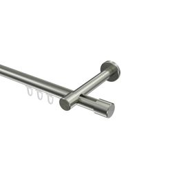 GARDINENSTANGE INNENLAUF Prestige Santo 180 cm, 1-l&auml;ufig, 20 mm &Oslash; Edelstahl-Optik