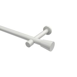 GARDINENSTANGE Prestige Sitra 320 cm (geteilt in 2 x 160 cm), 1-l&auml;ufig (ohne Ringe), 20 mm &Oslash; Wei&szlig;