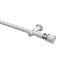 GARDINENSTANGE Platon Tanara 520 cm (geteilt in 4 x 130 cm), 1-l&auml;ufig (ohne Ringe), 20 mm &Oslash; Wei&szlig;