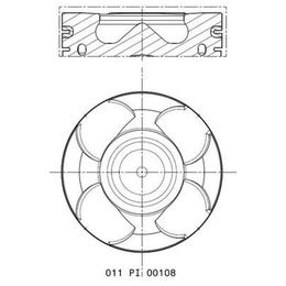 Mahle Kolben 011pi00108001
