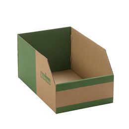 Karton-Regalkasten, einlagig und faltbar, VE 25 Stk, LxBxH 400 x 250 x 200 mm kaiserkraft