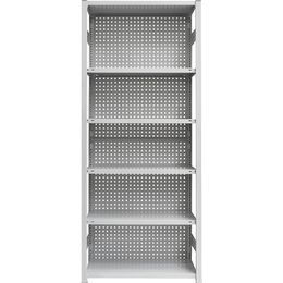 eurokraft pro R&uuml;ckwand, aus Stahl, HxB 2000 x 1000 mm, lichtgrau