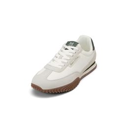 Marc O'Polo Sneaker MARC O'POLO "aus Leder und Nylon", Herren, Gr. 43, sanftes wei&szlig;, Obermaterial: 100% Leder, unifarben, Schuhe Sneaker