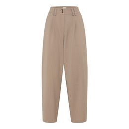 5-Pocket-Hose Brax "Style MEGAN S", Damen, Gr. 36, Normalgr&ouml;&szlig;en, taupe, Web, 53% Polyester, 43% Schurwolle, 4% Elasthan, Hosen 5-Pocket-Hose
