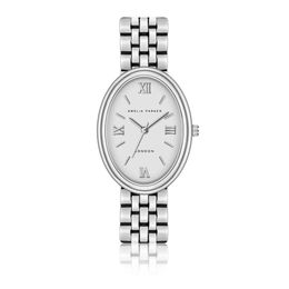 Quarzuhr AMELIA PARKER "AG4-B074S", silber, Armbanduhren, Damen, Quarzuhr