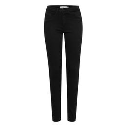 Regular-fit-Jeans Ichi "Jeans IHERIN", Damen, Gr. 25, L&auml;nge 32, schwarz, Obermaterial: 98% Baumwolle CO. 2% Elasthan EL., Jeans