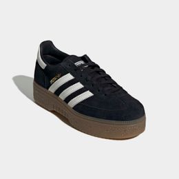 Plateausneaker adidas originals "HANDBALL SPEZIAL BOLD W", Damen, Gr. 36, core schwarz, core wei&szlig;, gum5, Leder, Schuhe Plateausneaker