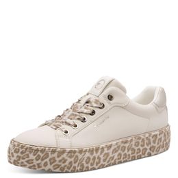 Slip-On Sneaker Tamaris, Damen, Gr. 37, leo kombiniert, Lederimitat, kontrastfarbene Details, Schuhe, Freizeitschuh, Halbschuh, Slipper in veganer Verarbeitung