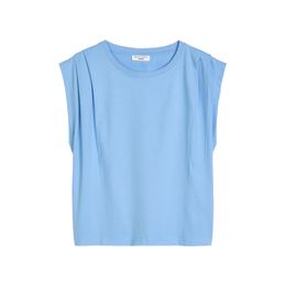 Marc O'Polo T-Shirt MARC O'POLO DENIM "aus reinem Organic Cotton", Damen, Gr. L, medium blau 4840, Obermaterial: 100% Baumwolle, unifarben, Basic, relaxed fit, Rundhals, normaler Saum, Shirts T-Shirt