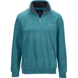 Fleecepullover Babista "Fleece-Sweatshirt FIORIVESTO", Herren, Gr. L, blau (petrol), Obermaterial: 100% Polyester COOLMAX(R) PES(Coolmax)., Sweatshirts Fleecepullover