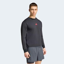 Laufshirt adidas Performance "U RSOM G T", Gr. 4XL, schwarz, pure turbo, Obermaterial: 65% Polyester, 35% Baumwolle, Shirts Laufshirt
