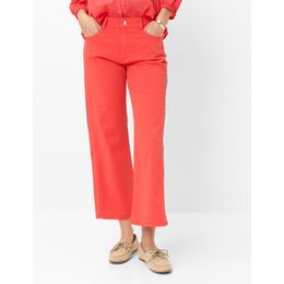 Brax Damen Culotte Style MAINE S HIBISCUS, Rot, Gr. 32