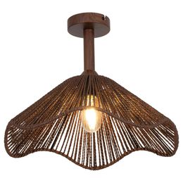 Collett's Monde Deckenleuchte, Braun, Metall, Papier, Kreise,Kreise, Blume,Blume, 31 cm, RoHS, CE, Lampen & Leuchten, Innenbeleuchtung, Deckenleuchten