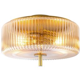 Collett's Monde Deckenleuchte, Bernstein, Metall, Glas, Abstraktes,Abstraktes, 18 cm, RoHS, CE, Lampen & Leuchten, Innenbeleuchtung, Deckenleuchten