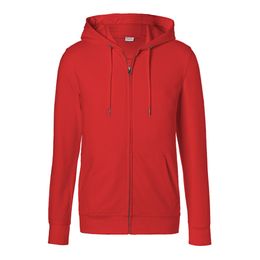 K&Uuml;BLER WORKWEAR K&uuml;bler Shirts Kapuzen-Sweatjacke mittelrot XS ; K&uuml;bler Workwear (5022 6330-55-XS)