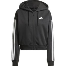 Adidas 3S Kapuzenjacke Damen - Gr&ouml;&szlig;e M - schwarz