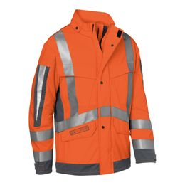 K&Uuml;BLER WORKWEAR Wetterjacke PROTECTIQ HIGH VIS ARC2 PSA 3 warnorange/anthrazit Form 1395 Gr&ouml;&szlig;e XL ; K&uuml;bler Workwear (1395 8430-3797-XL)