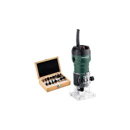 Metabo Kantenfr&auml;se FM 500-6 500-Watt mit Fr&auml;sersortiment 15-teilig (691227000)